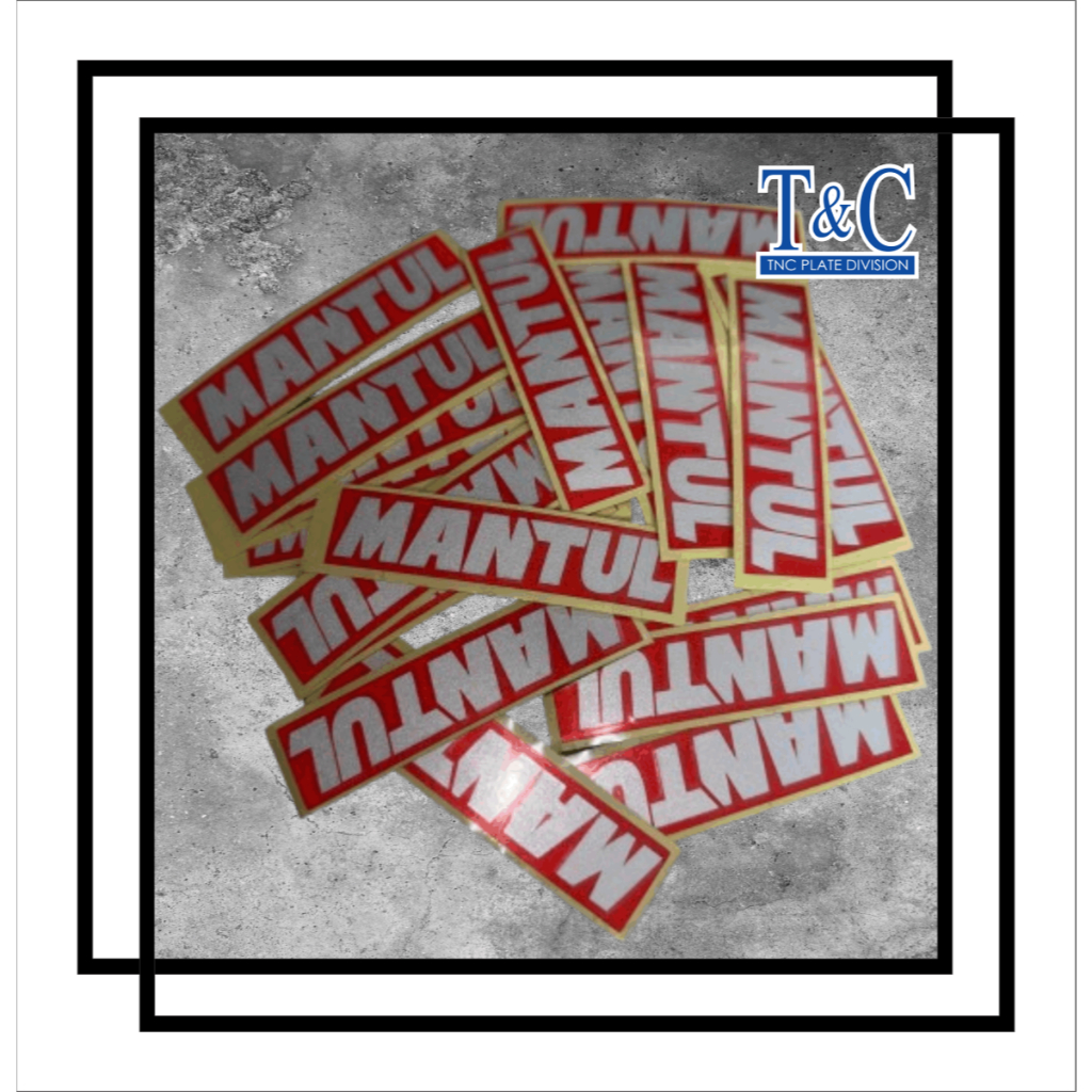 STICKER CUTTING "MANTUL" REFLECT PANTUL CAHAYA | Shopee Malaysia