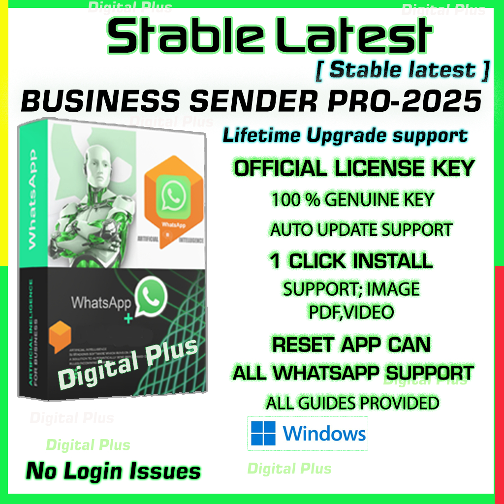 Business Sender Pro 2025 | Whatsapp blasters [100% Genuine License key ...
