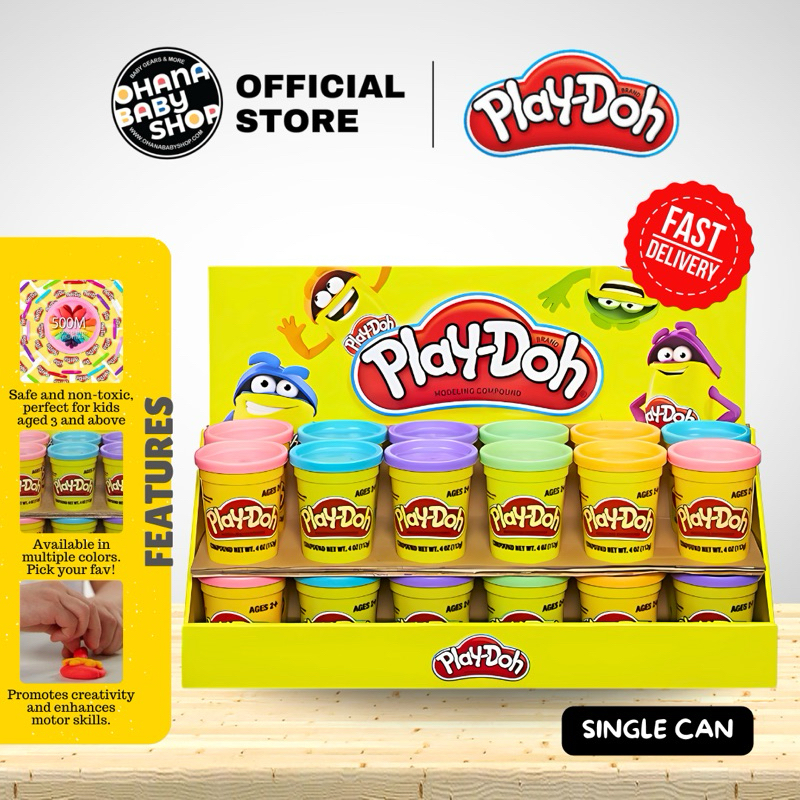 Play-Doh (Single Can) Assorted 112g \ 4 oz | Play Doh | PlayDoh ...