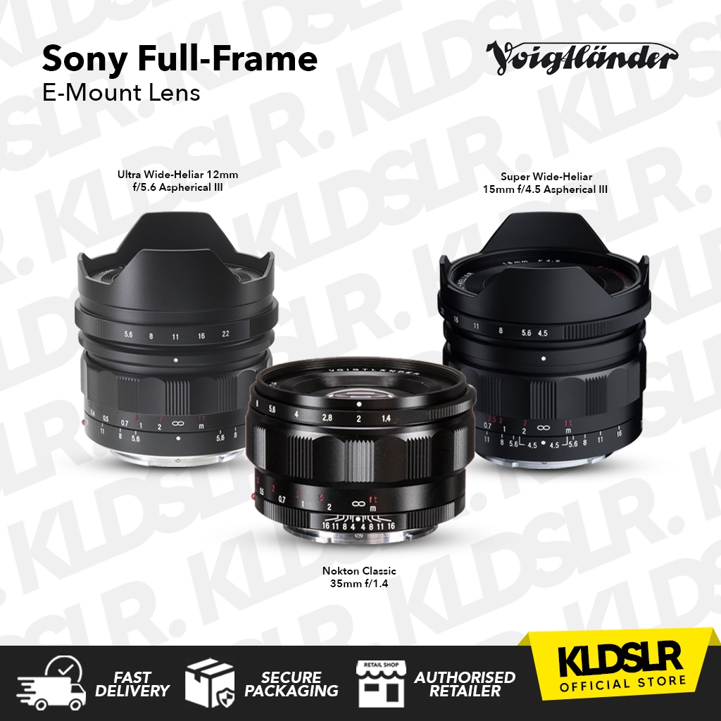 Voigtlander Nokton Classic 35mm F1.4/ Ultra Wide-Heliar 12mm F5.6 ...