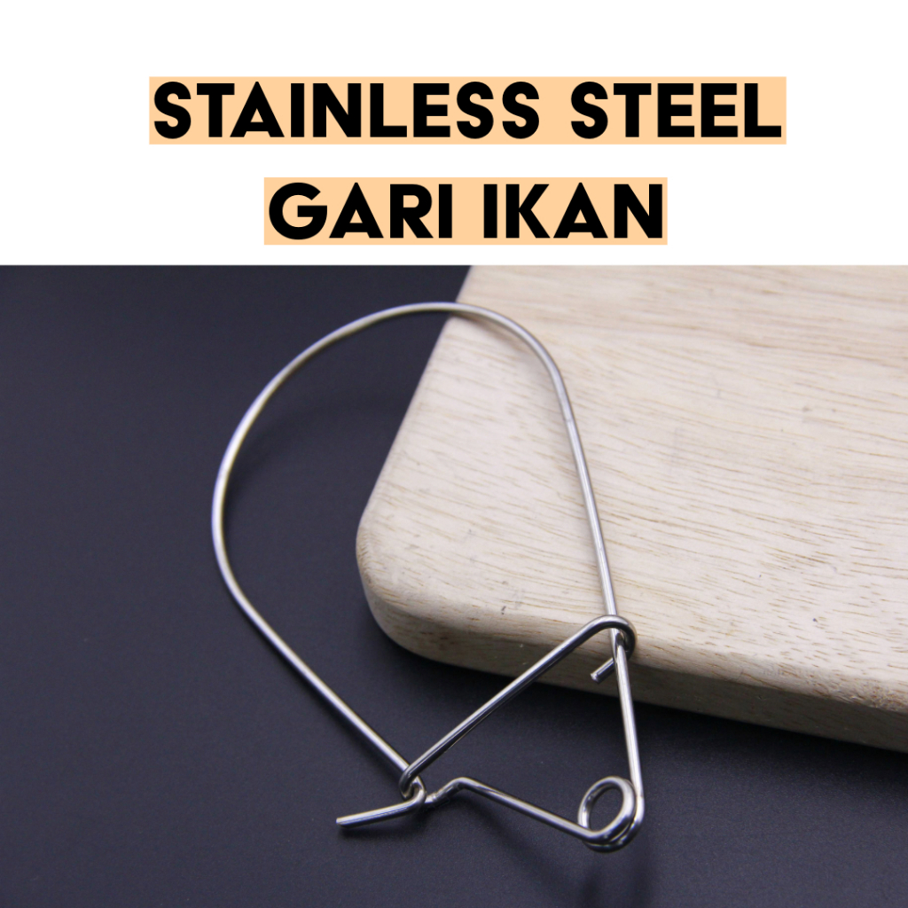 GARI IKAN Stainless Steel Fish Lock FISH MOUTH CLIP Fish Hanger outdoor ...