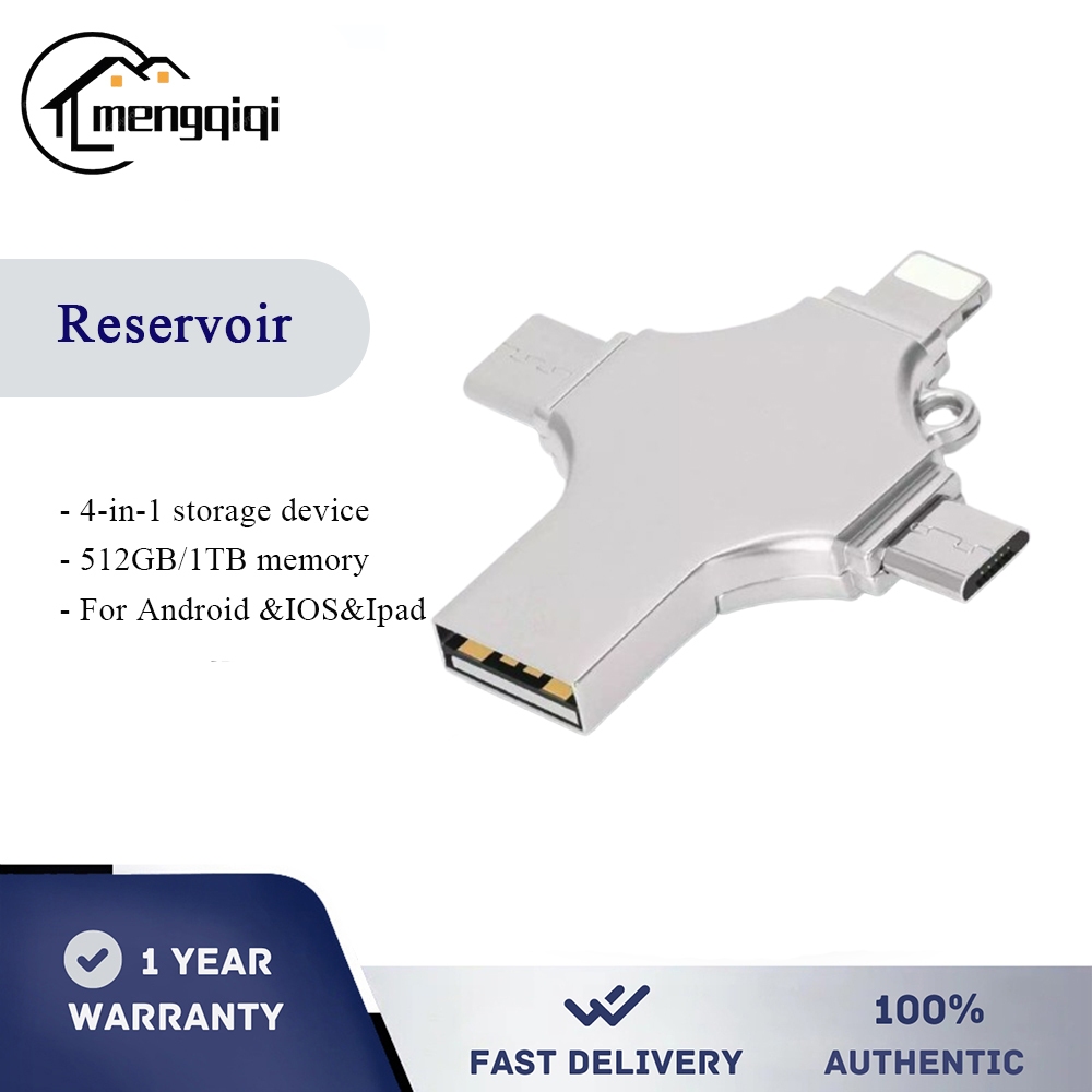 1TB 4-dalam-1 pemacu flash USB 3.0 Memori Stick OTG 64GB Pendrive Cepat ...