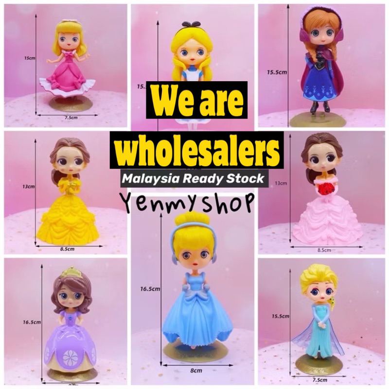 Kek Hiasan CAKE Decorations Dolls TOPPER FROZEN ELSA ANNA MERMAID ...