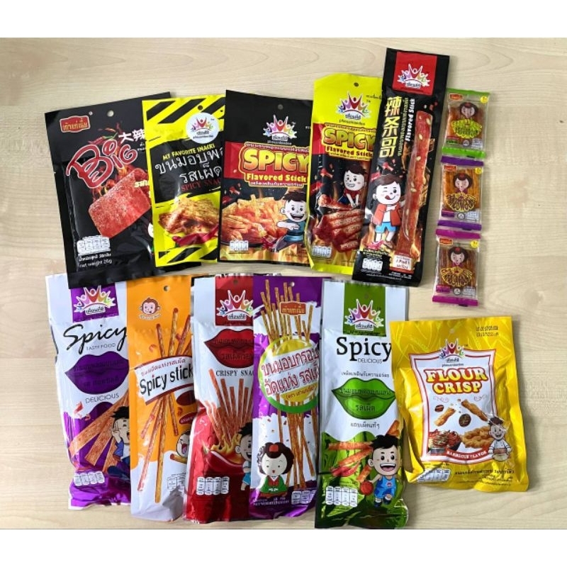 1 PCS SPICY FLAVOUR SNACK THAI LATIAO MINI LATIO BIG SPICY STICK ...