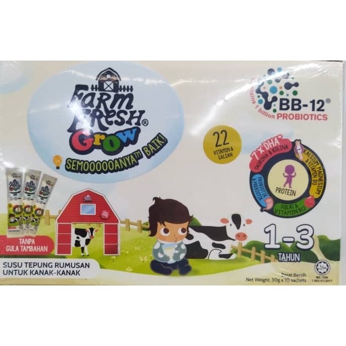 Farm Fresh Grow 1-3 Tahun (30g x 10 sachets) | Shopee Malaysia