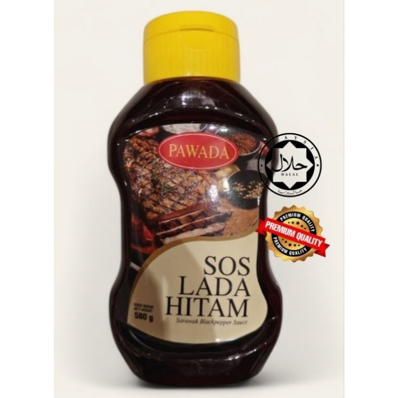 PAWADA Halal Sarawak Black Pepper Sauce Original 500g | Shopee Malaysia
