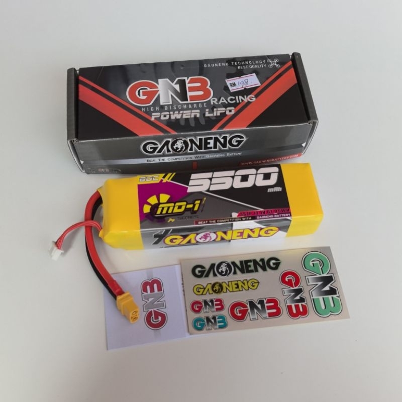 GNB 11.1v 5500mah 60c LIpo Soft Pack Battery | Shopee Malaysia