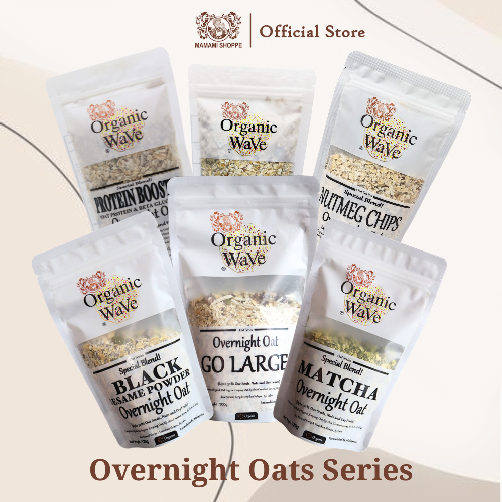 Mamami Organic Wave Overnight Oats | Go Large Black Sesame Powder ...