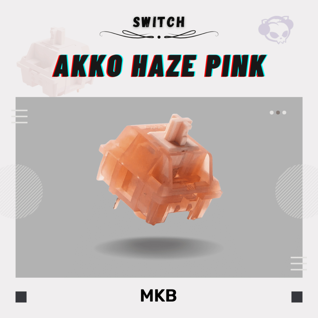 Akko Haze Pink Silent Linear Switch for Mechanical or Gaming Keyboards ...