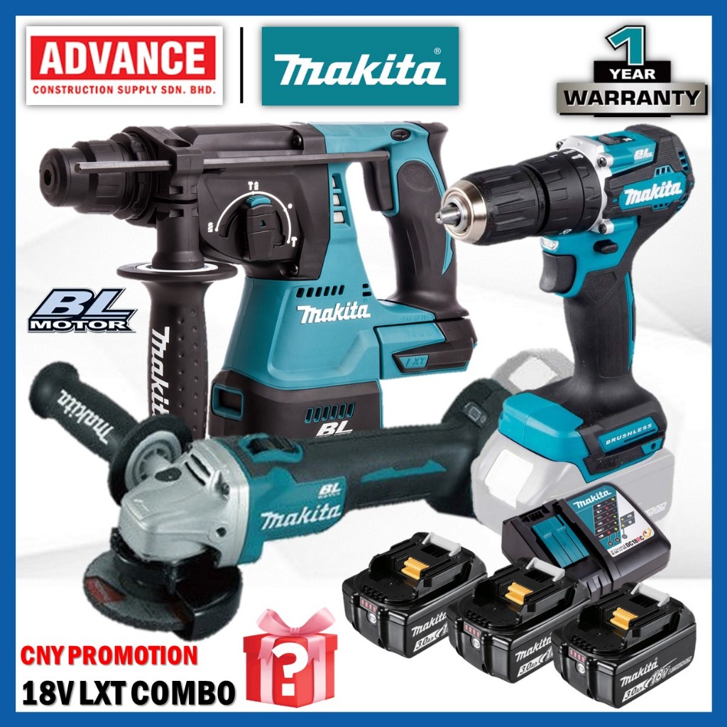 🔥CNY PROMO🔥 MAKITA 18V Cordless Combo Set ( DHR242Z Combination Hammer / DHP487Z Hammer Drill ...