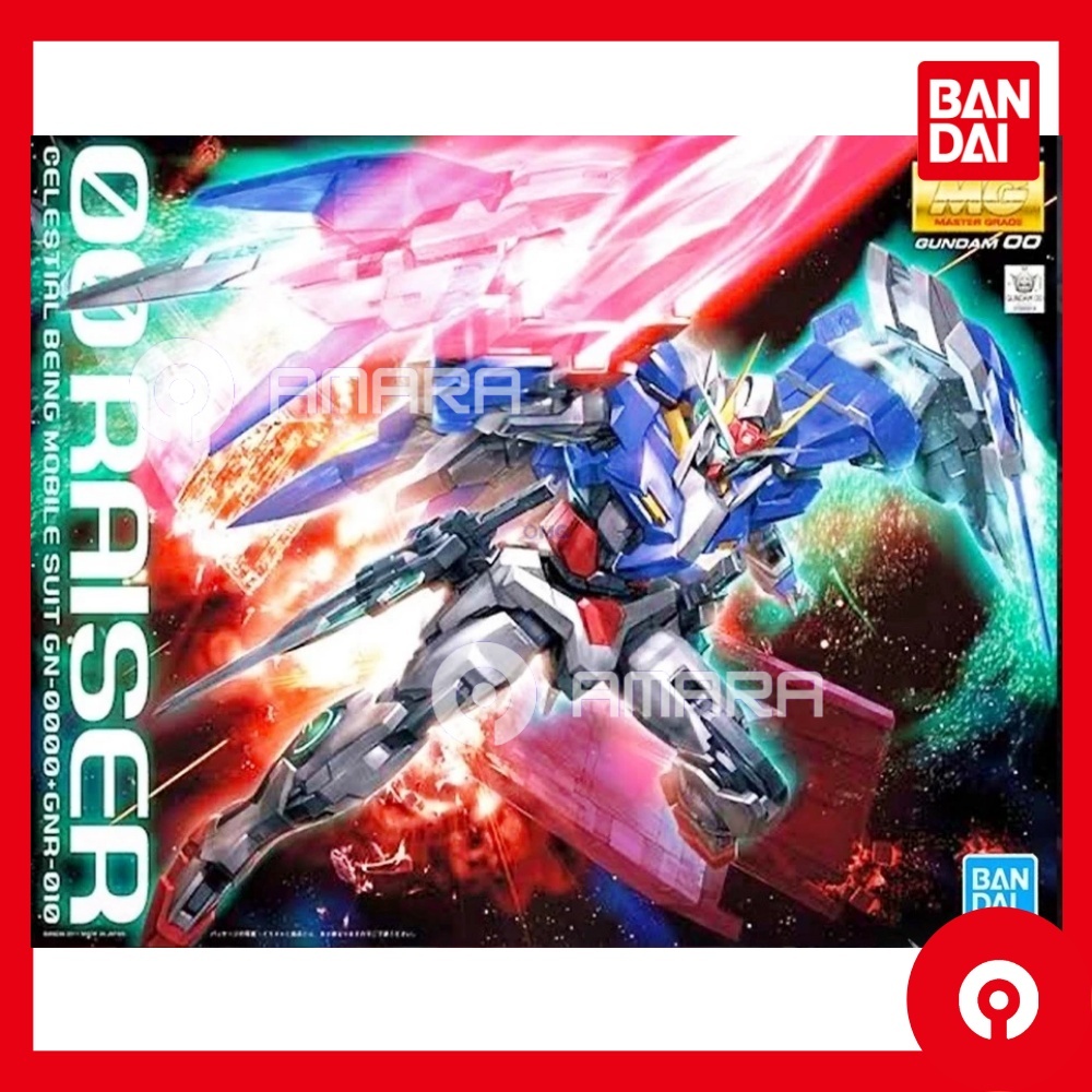 Bandai MG 1/100 Scale Gundam 00 Raiser GN-0000 GNR-010 Model Kit 63082 ...