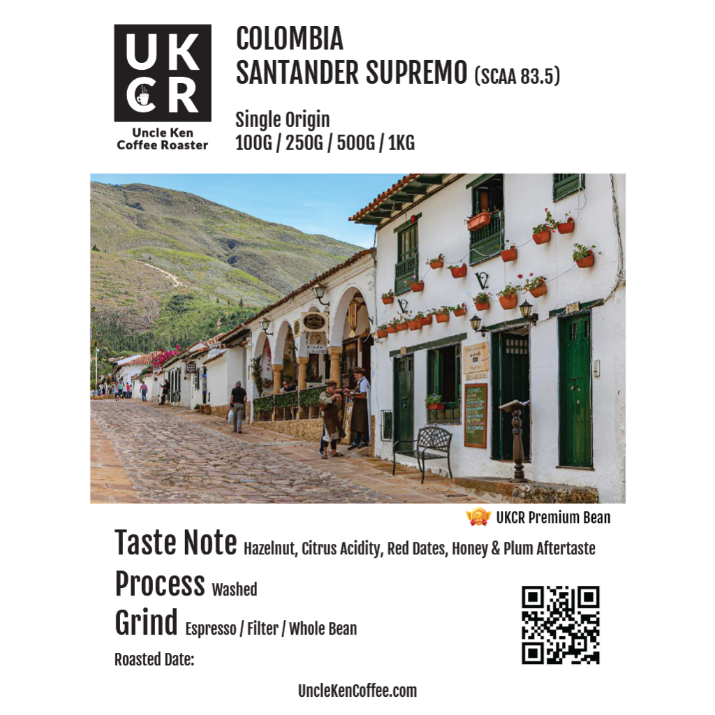 UKCR - Colombia Santander (Washed) 100% Arabica Coffee 250g/500g/1kg ...