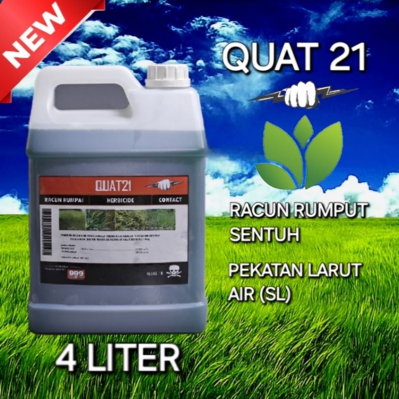 Racun Rumput Sentuh/Racun kopi O/Racun rumput rumpai/Weedkiller/4Liter ...