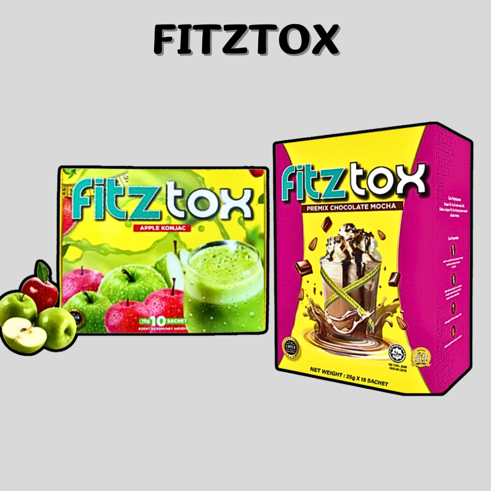 FITZTOX PREMIX CHOCOLATE MOCHA APPLE Konjac Jelly Coklat Vitamilk ...