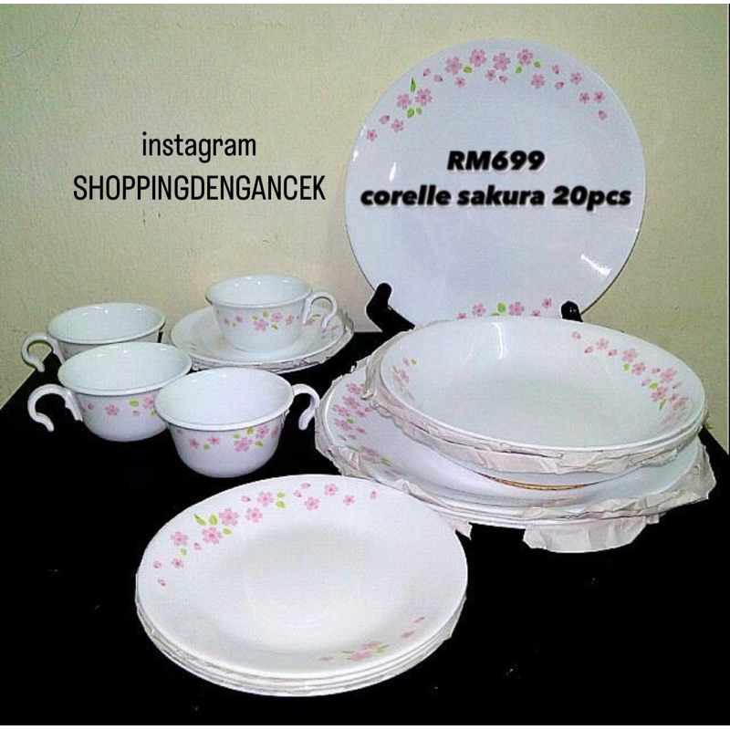 CORELLE SAKURA (baca description sebelum order) | Shopee Malaysia