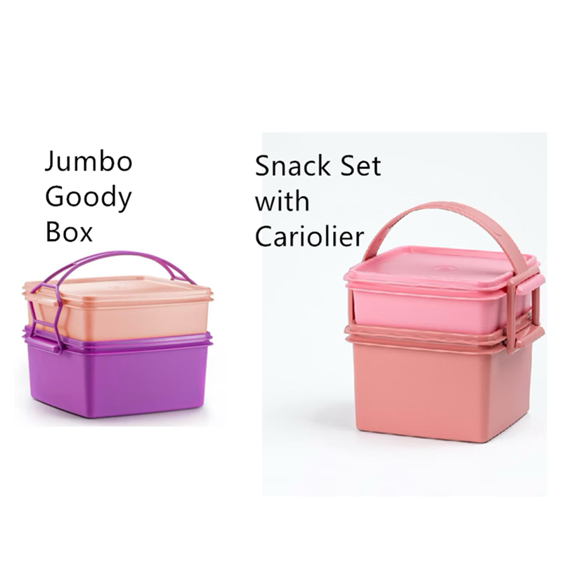 Tupperware Double Deep With Cariolier 1.7L/ Jumbo goody box/ Tupperware ...