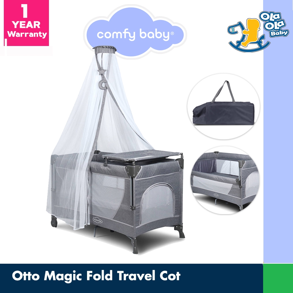 Comfy Baby Magic Fold Travel Cot - Otto | Shopee Malaysia