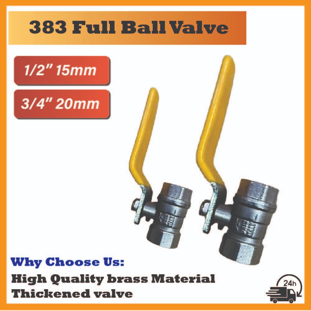 [HEAVY DUTY] Ball Valve Stainless steel SUS304 Brass Big Ball Hole Anti ...