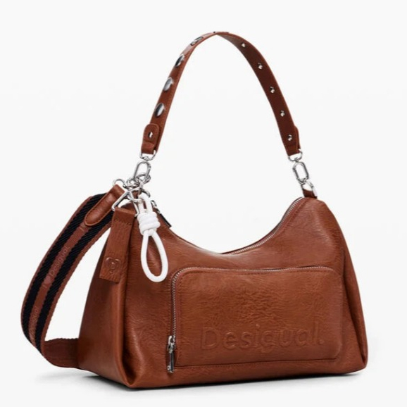 URBAN LABEL | DESIGUAL BAG HALF LOGO MAYA 6064 LEATHER WEST | Shopee ...