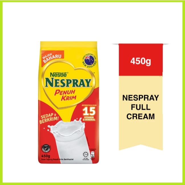 Nestle Nespray Full Cream Milk Powder 450g | Shopee Malaysia