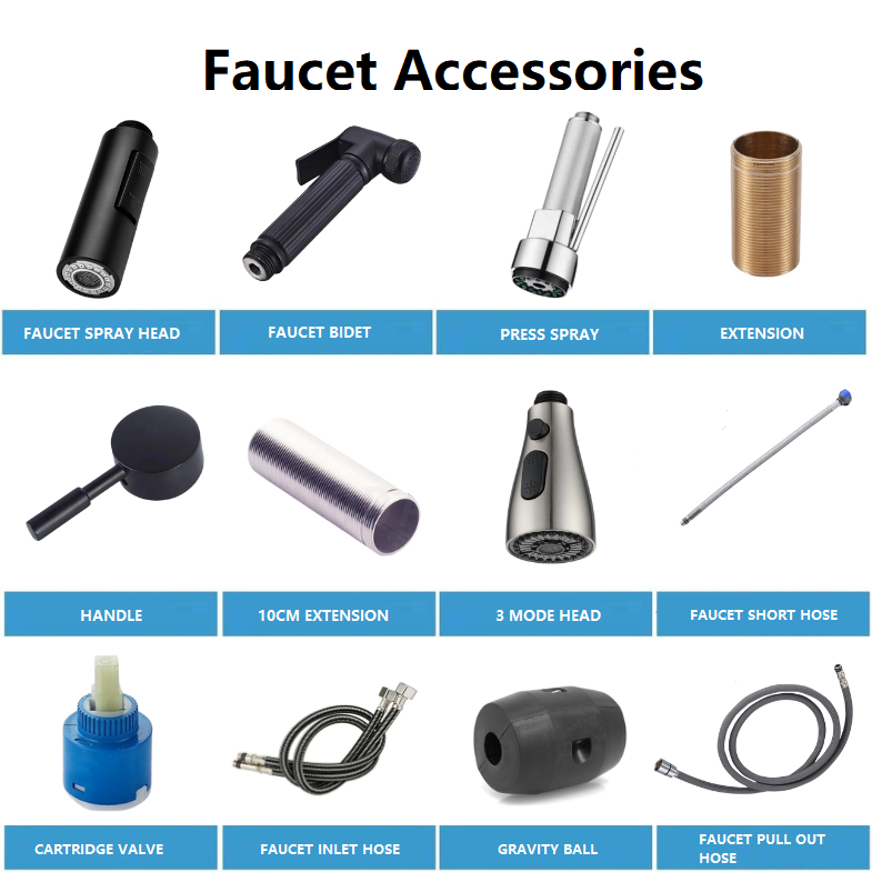 Faucet Extension Water Tap Spare Parts Mixer Tap Replacement Handle ...