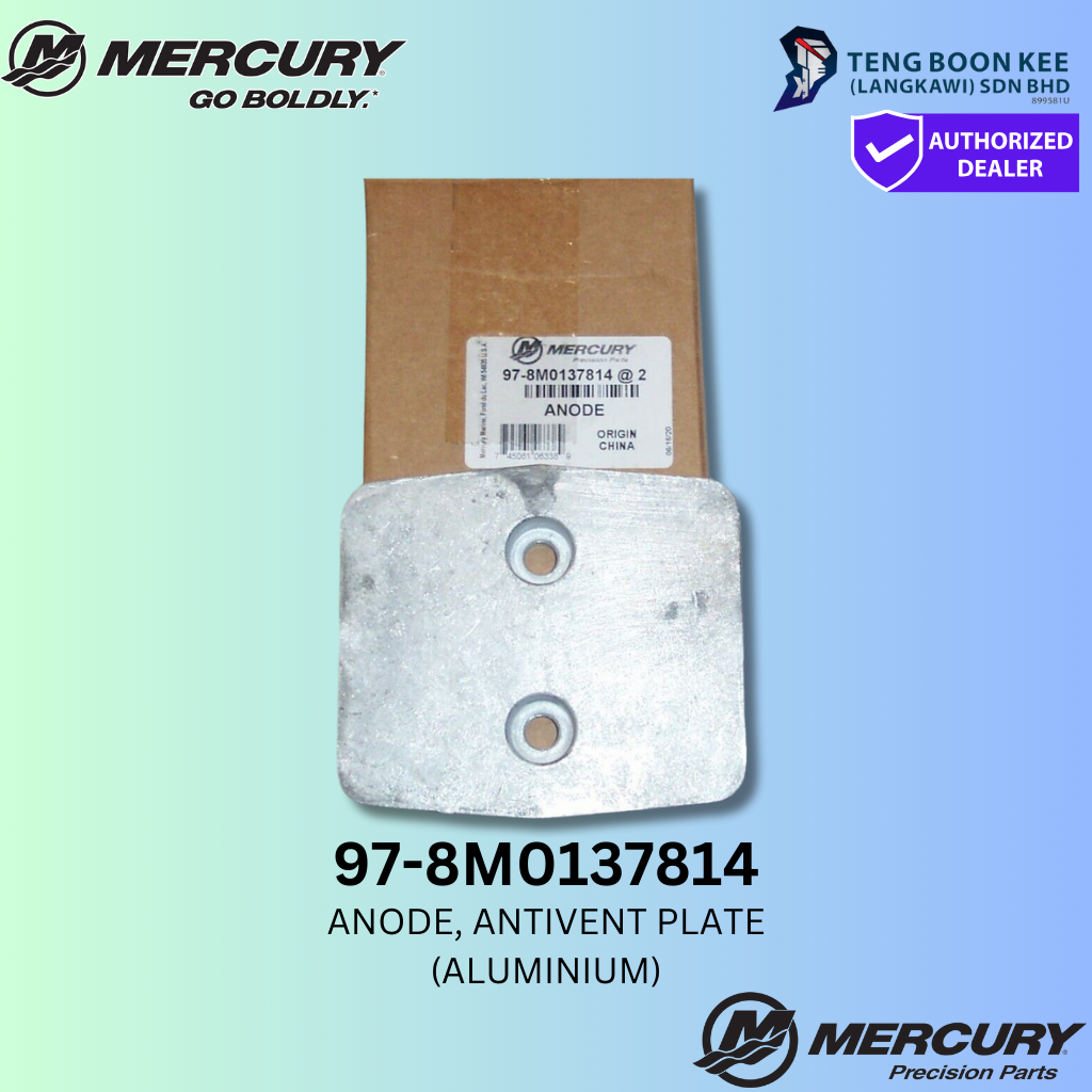 97-8M0137814 ANODE, ANTIVENT PLATE (ALUMINUM) - MERCURY (MERCURY ...