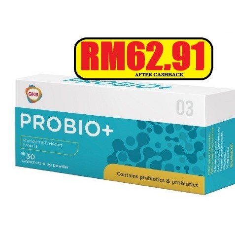 [SHIPIN24H] GKB Probio+ (Probiotics & Prebiotics Formula) 3g x 30 Sachets | Shopee Malaysia