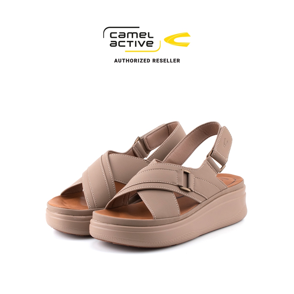 camel active Women Camilia Velcro Strap Slip-On Sandal 782301-KT02SV-6 ...