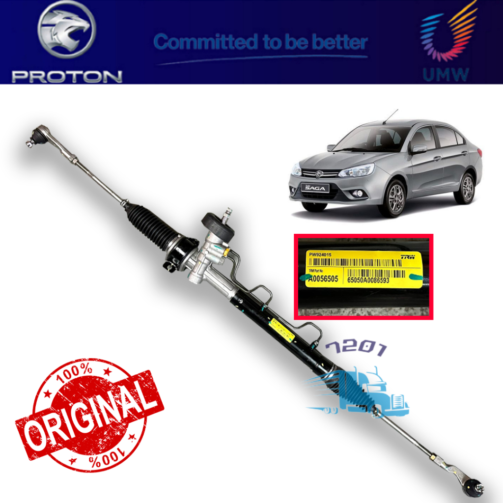 100%ORIGINAL PROTON SAGA BLM/FL/FLX NEW SAGA VVT POWER STEERING RACK WITH TIE ROD END | Shopee ...