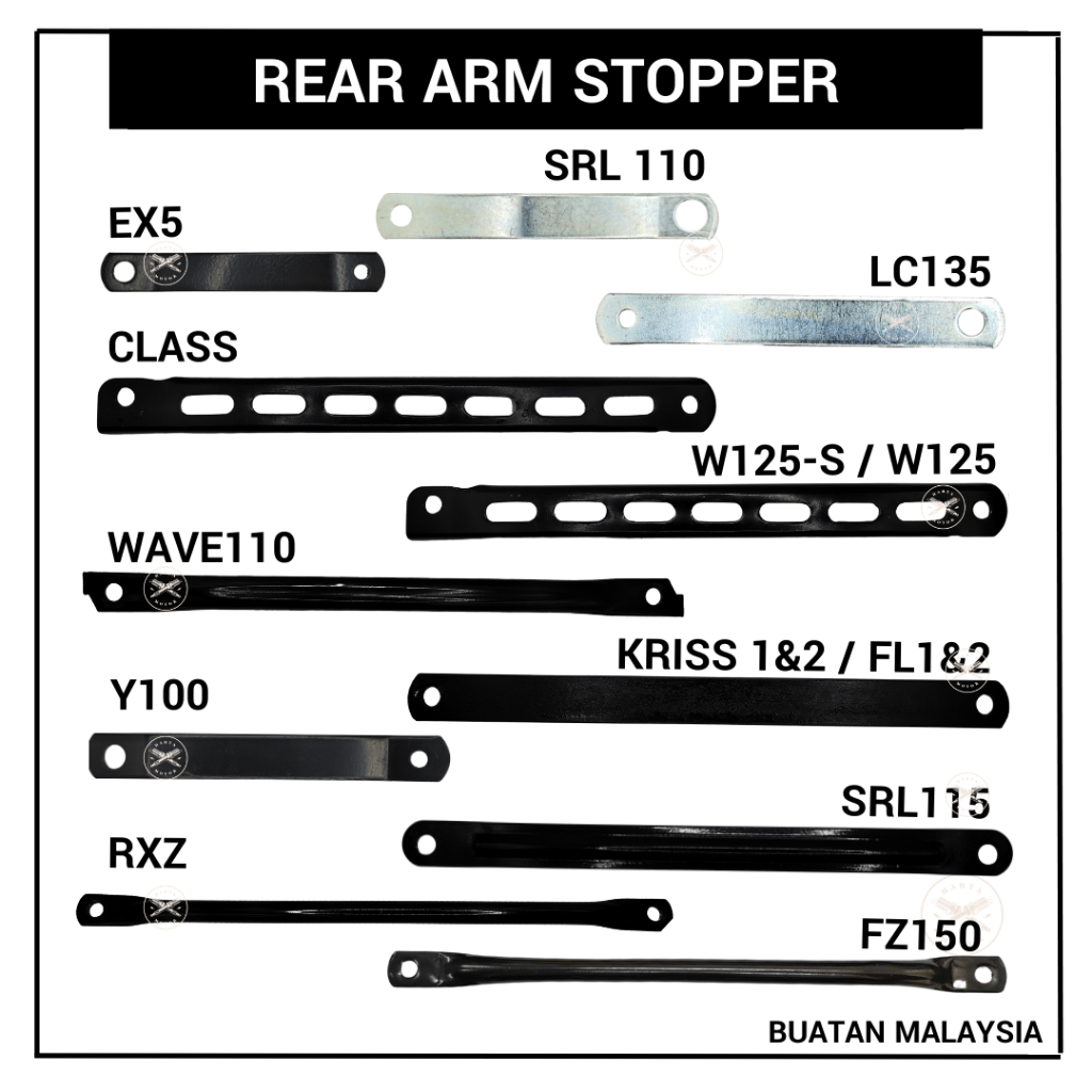 REAR ARM STOPPER SRL 110 EX5 CLASS LC135 WAVE 125 W125S W110 KRISS 1 ...