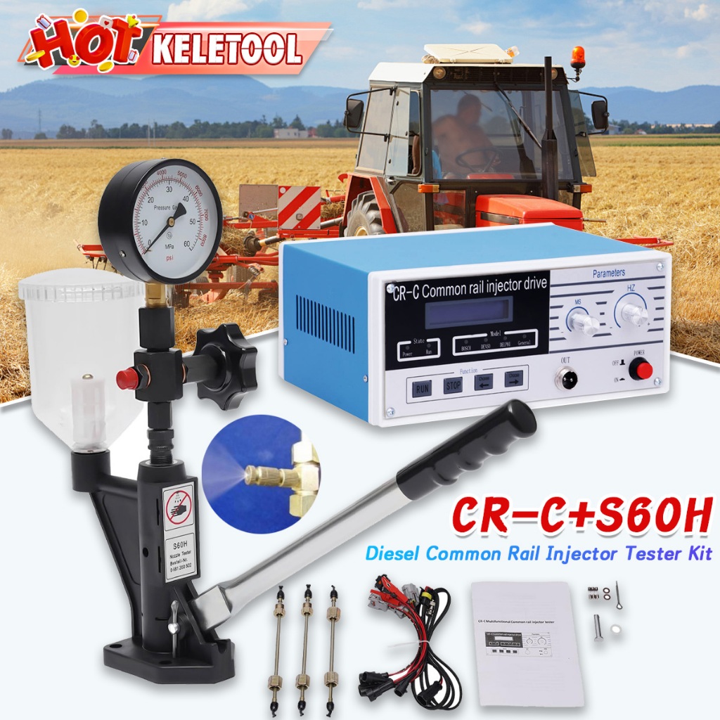 CR-C Multifunction Diesel Common Rail Injector Tester + S60H Nozzle ...