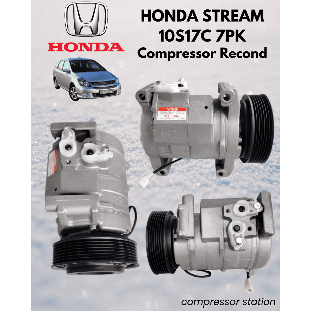 (011) Honda Stream 10S17C 7PK Compressor Recond | Shopee Malaysia
