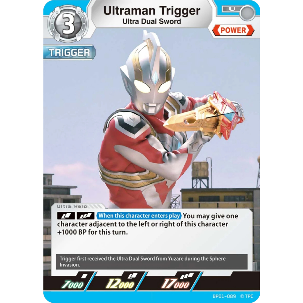Ultraman Card Game BP01-089 Ultraman Trigger, Ultra Dual Sword | U | English Version | Shopee ...