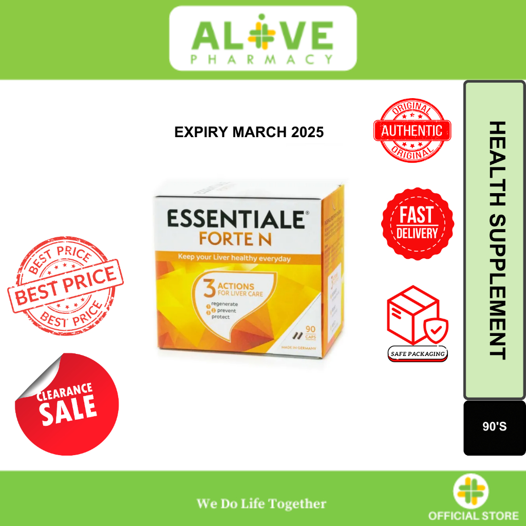 //CLEARANCE// ESSENTIALE FORTE N 90'S - FOR HEALTHY LIVER EXPIRY MARCH ...