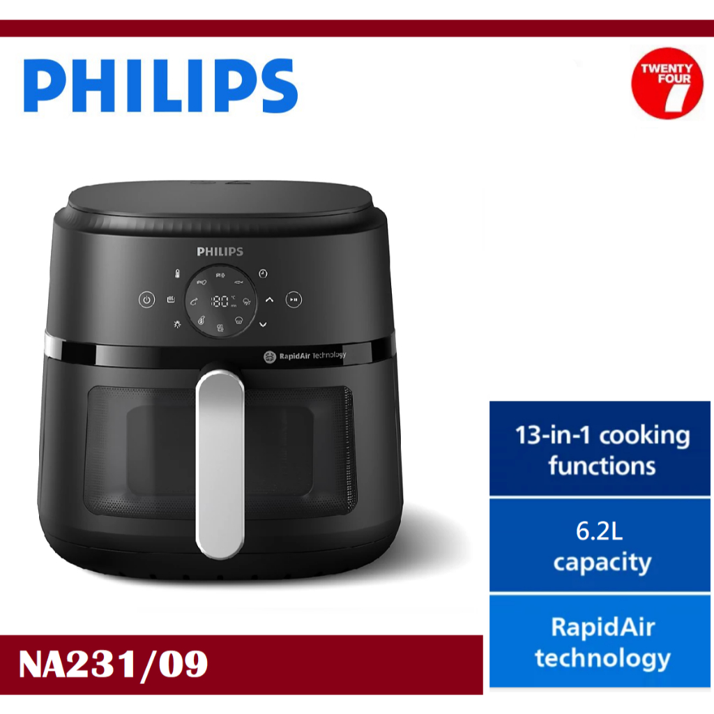 PHILIPS 2000 series Air Fryer NA231/09 (6.2L) NA23109 NA231 | Shopee ...