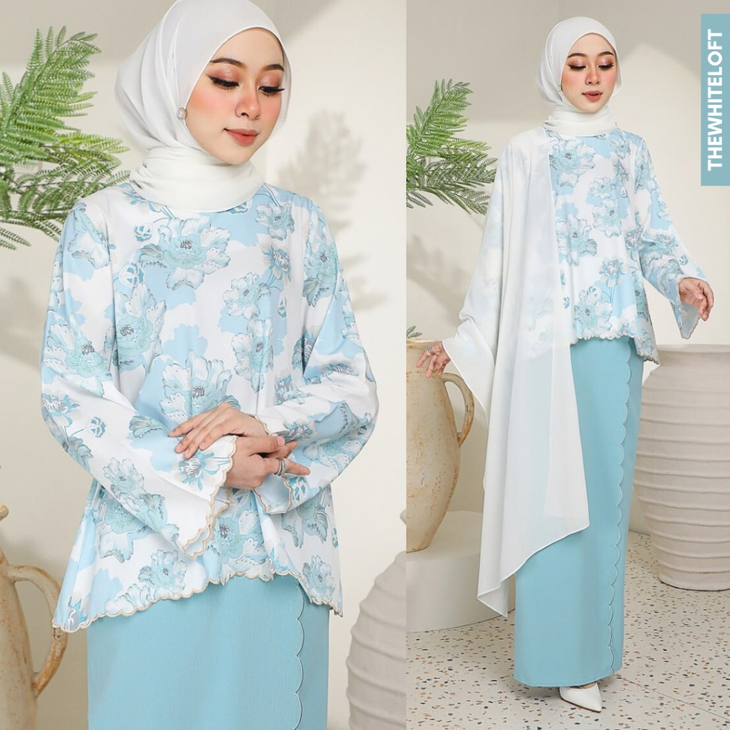 Readystock Faheeda Kurung Chicchoc Baju Raya 2025 Baju Kurung Floral ...