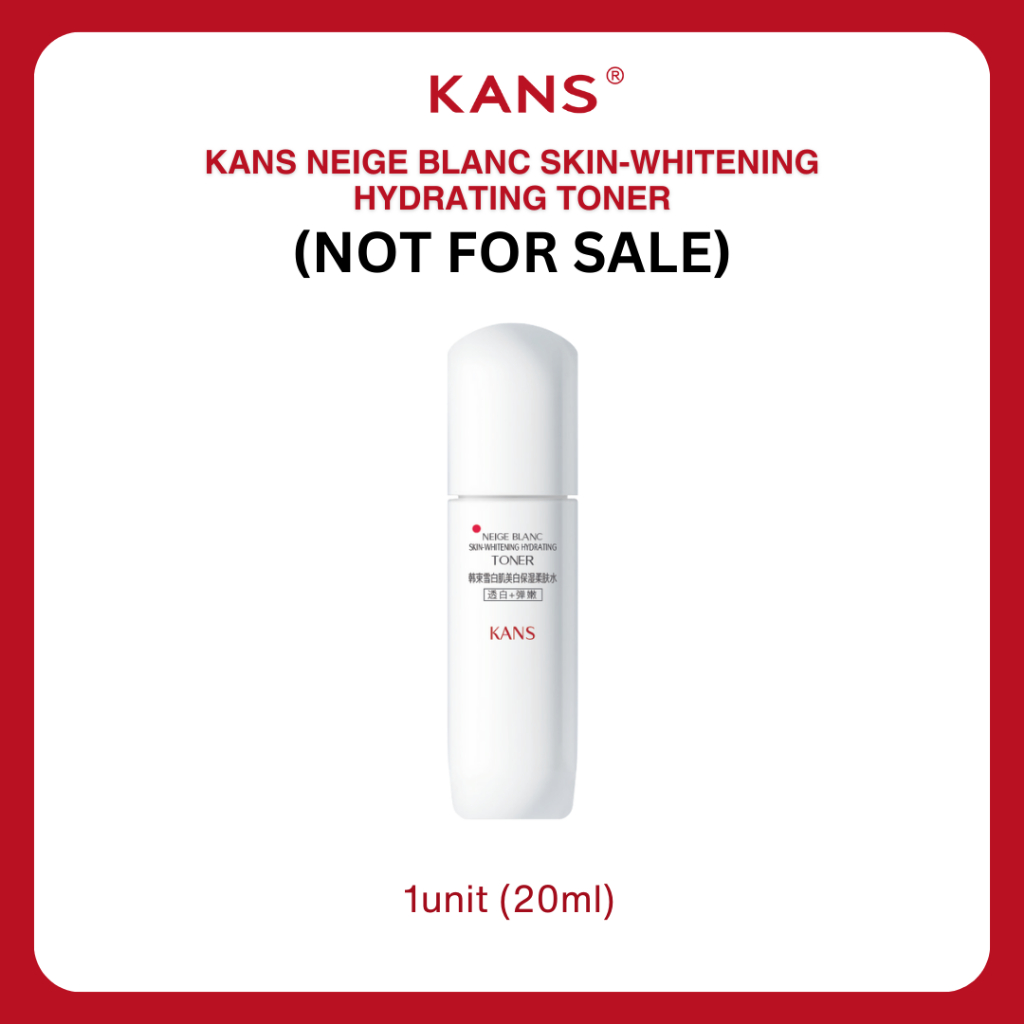 [NOT FOR SALE] KANS Neige Blanc Skin-Whitening Hydrating Toner (20ml ...