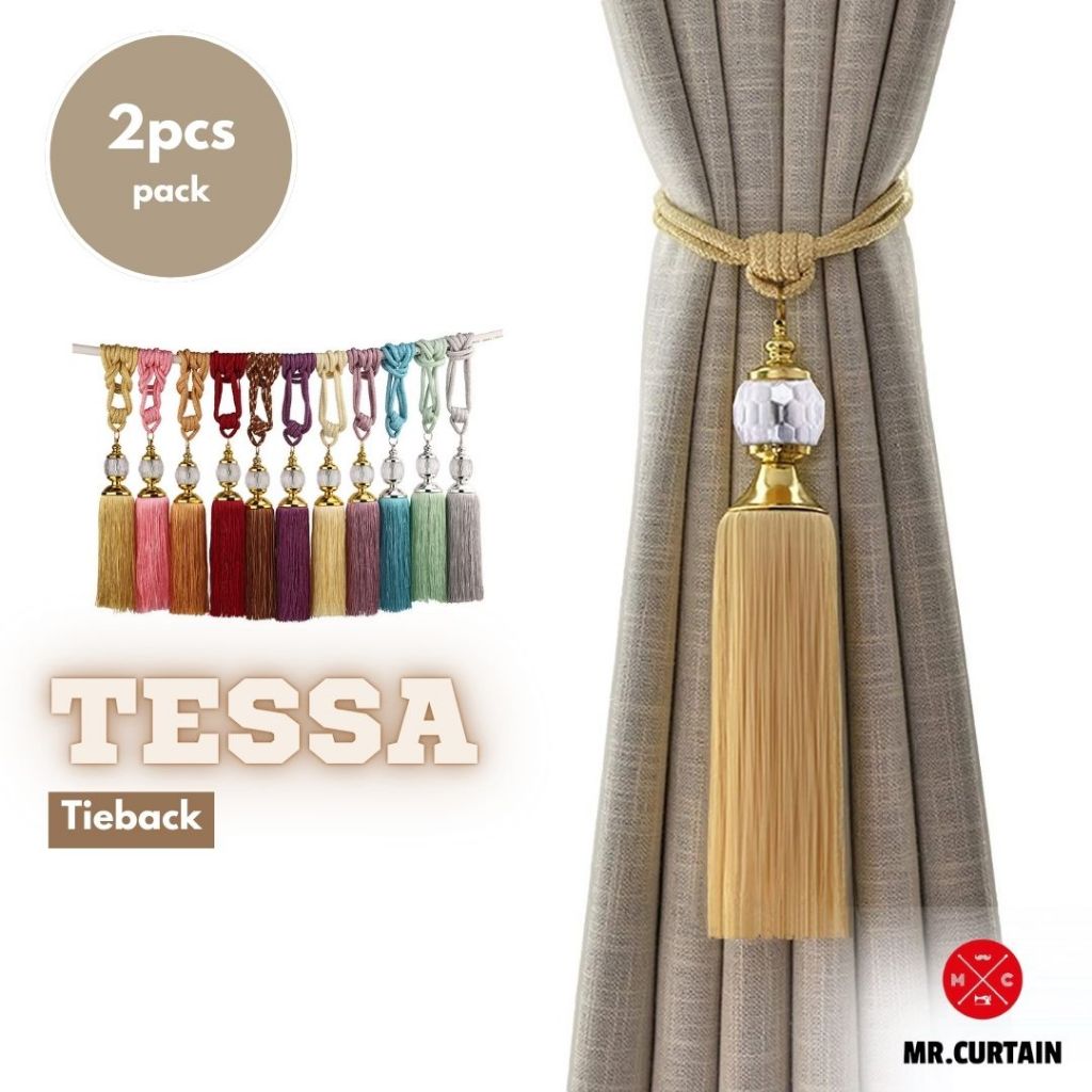 MR.CURTAIN Tessa Tali Pengikat Langsir / Curtain Tieback Buckle ...