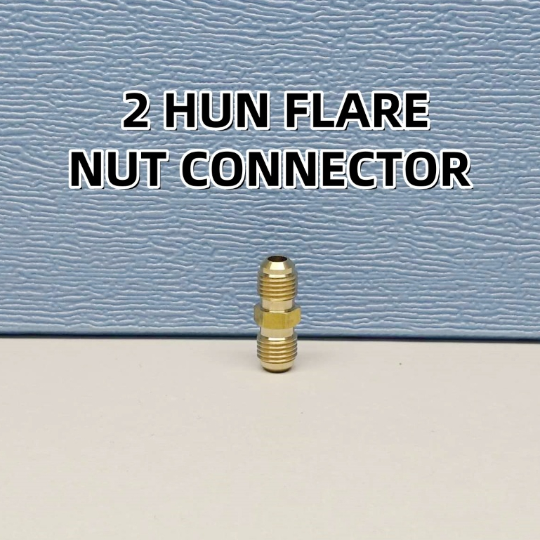 (6.35MM) (2HUN) FLARE NUT CONNECTOR COPPER TUBE (1/4'') FITTING NUT ...