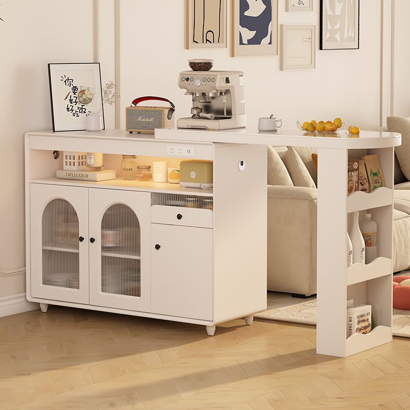 bar counter table with expandable partition, small-sized household side ...