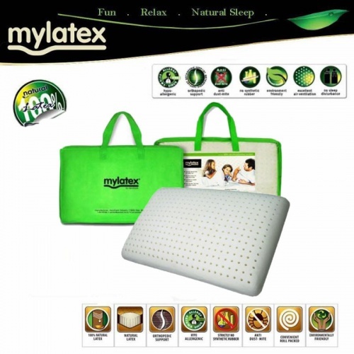 【JFE】 Aerofoam Mylatex Natural Latex Pillow HB108 / HB109 | Shopee Malaysia