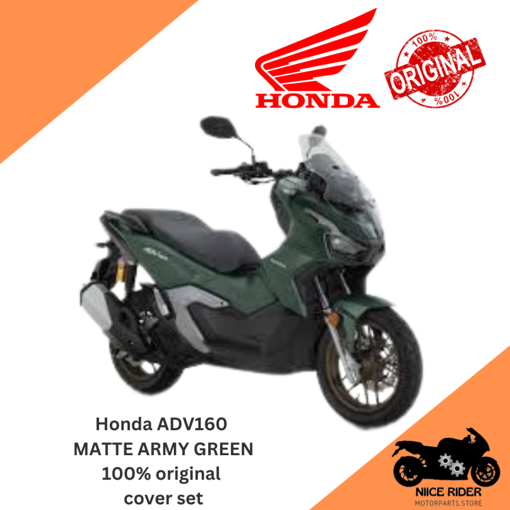 Honda ADV 160 MATTE Green army cover set 100% original 06900-KOW-M50ZF ...
