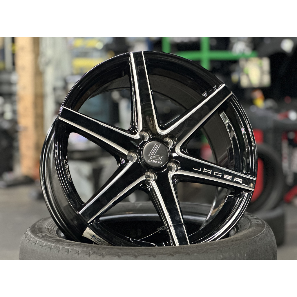NEW 17X7.5J Lenso Jager Craft Rim (set of 4) Black 5X100 for VW Polo Vento Altis Sienta Wish ...
