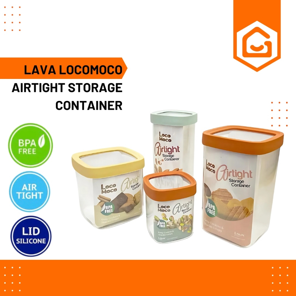 READY STOCK LAVA LOCOMOCO AIRTIGHT STORAGE CONTAINER I JAR CANISTER I ...