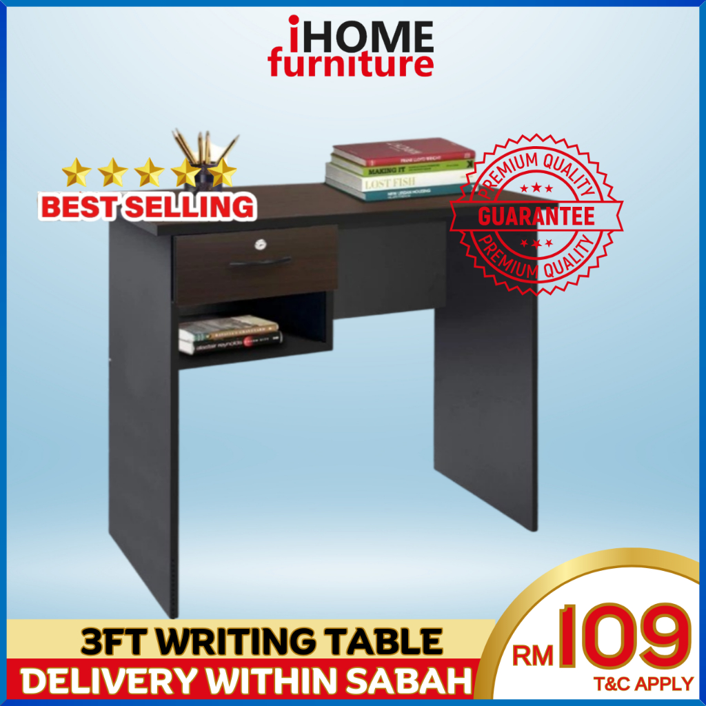 iHOME FURNITURE SABAH 🔥READY STOCK 🔥WRITING TABLE W/ DRAWER / MEJA ...