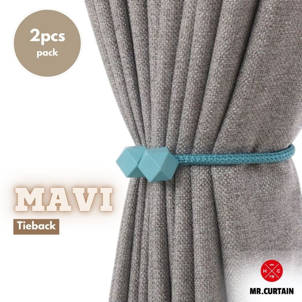 MR.CURTAIN Mavi Tali Pengikat Langsir Bermagnet / Curtain Tieback ...