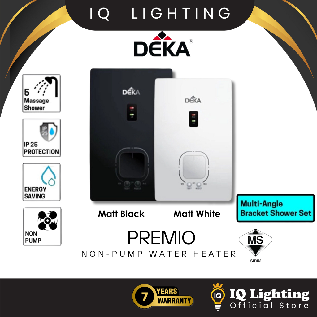 🔥NEW🔥 DEKA PREMIO Non-Pump Water Heater Instant Heat Water Heater ...
