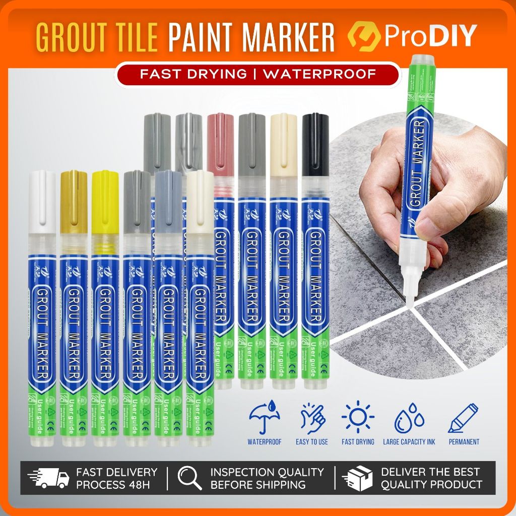 GT60 Tile Grout Mosaic Marker Waterproof Tiles floor Marker Kitchen ...