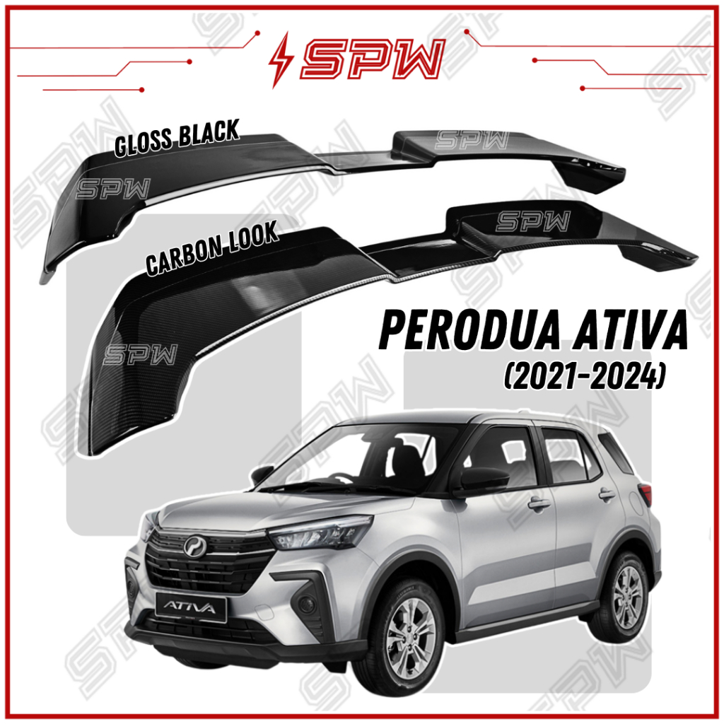 Perodua Ativa / Raize / Rocky (2021-2025) RS Spoiler Rear Trunk Top ...