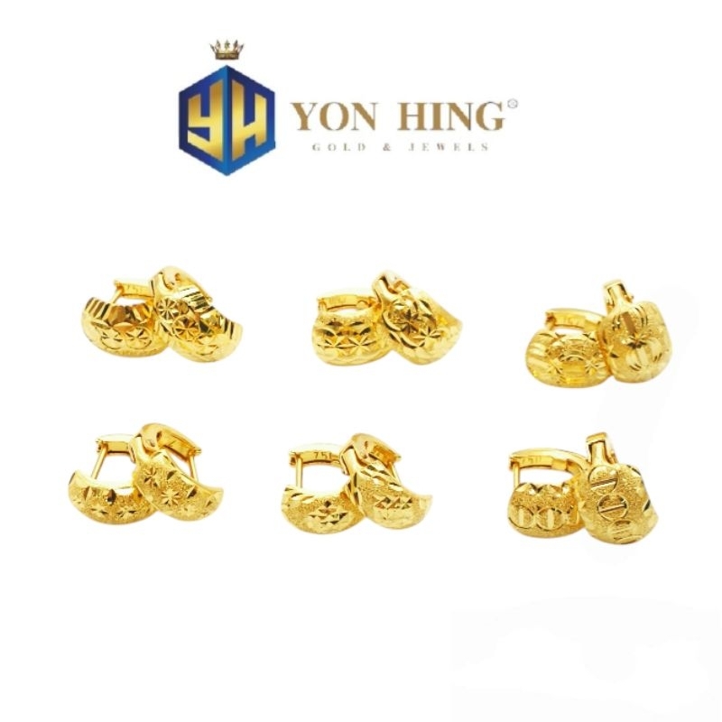 Subang Katup Pelbagai Design Emas 916 Yon Hing | Shopee Malaysia